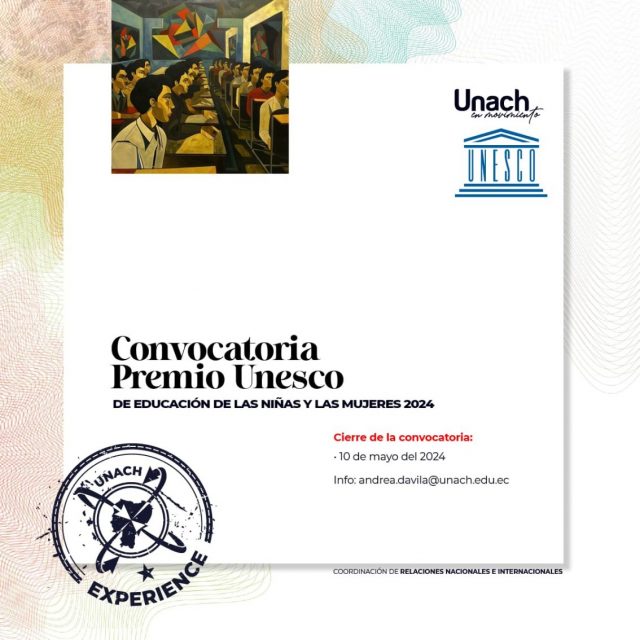 CONVOCATORIA PREMIO UNESCO DE EDUCACIÓN DE LAS NIÑAS Y LAS MUJERES 2024 ...